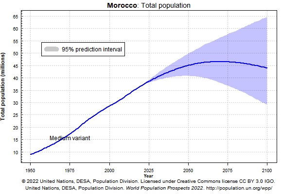 La population du Maroc franchira la barre des 40 millions en 2030 - LPJM