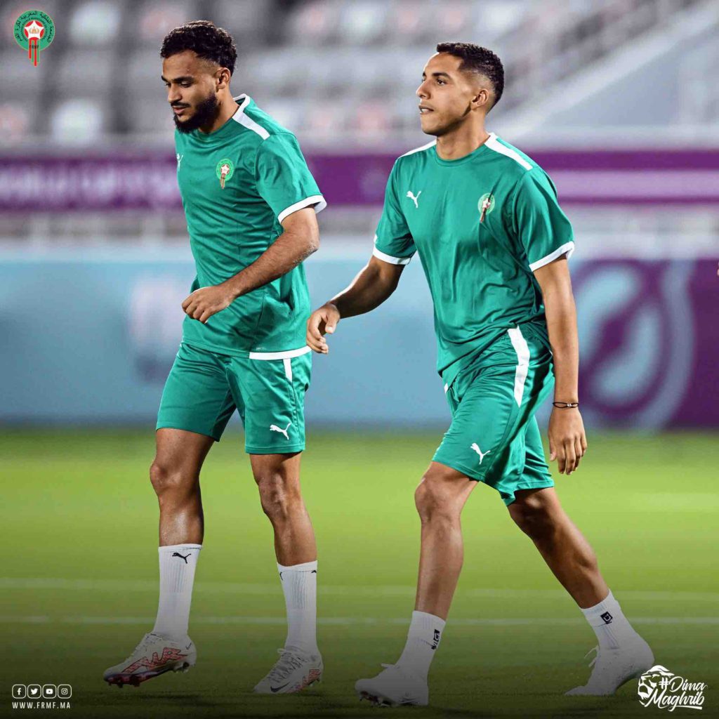 (Photos) Mondial 2022: 1ère séance d'entraînement de l'équipe du Maroc ...